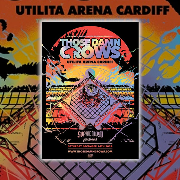 ‘Cardiff Arena’ Crow headline poster! – Those Damn Crows